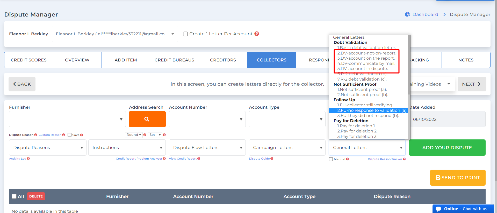 Debt Validation Letter Response and Credit Repair Software