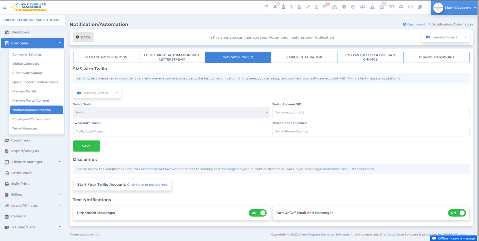 Getting Started With The Client Dispute Manager Software | Client ...