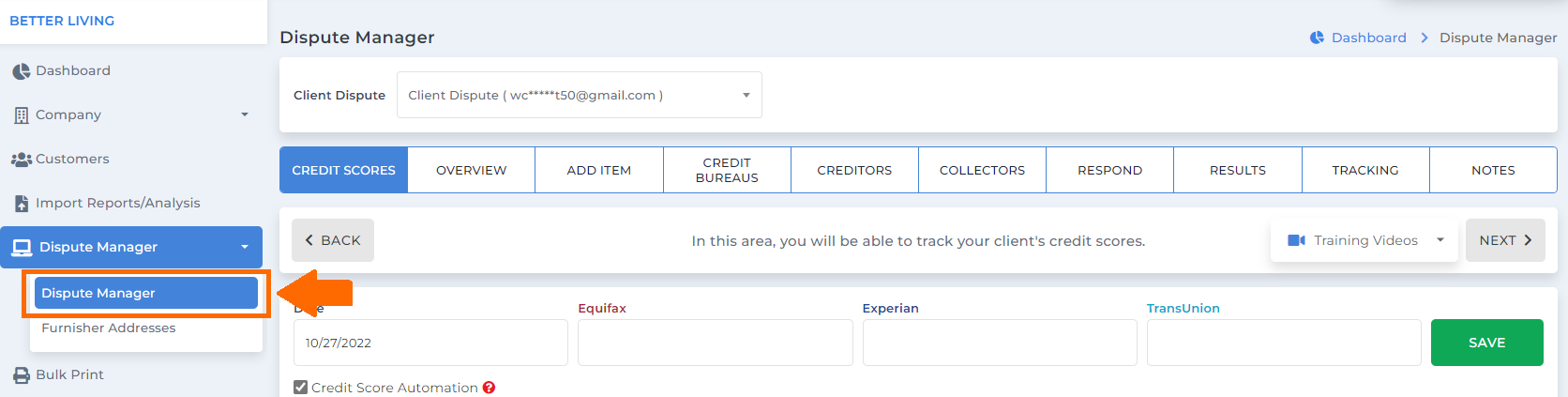 Creating Disputes for the Credit Bureaus Made Easy | Client Dispute Manager