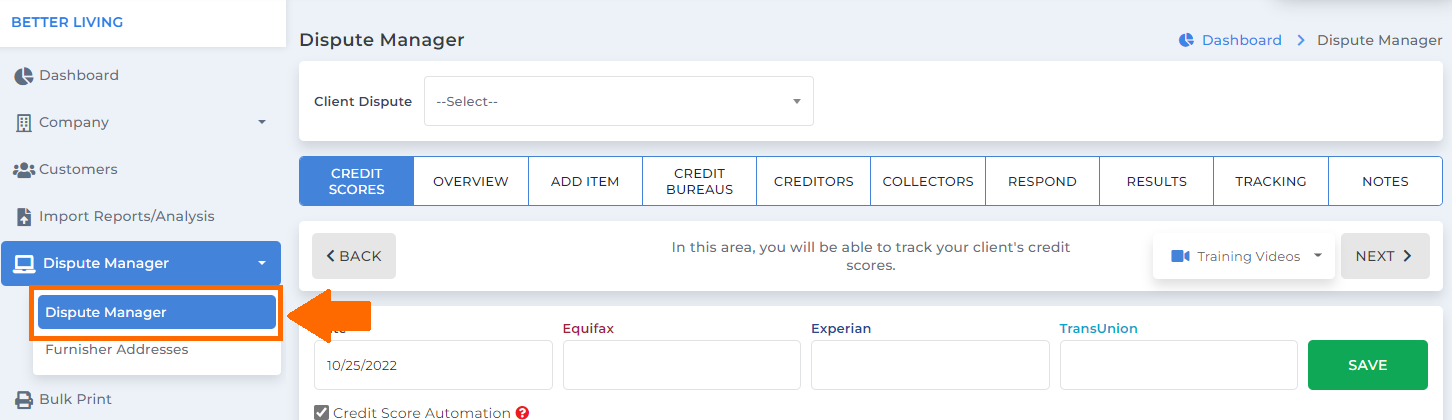 Making Your Dispute in the Client Dispute Manager Software