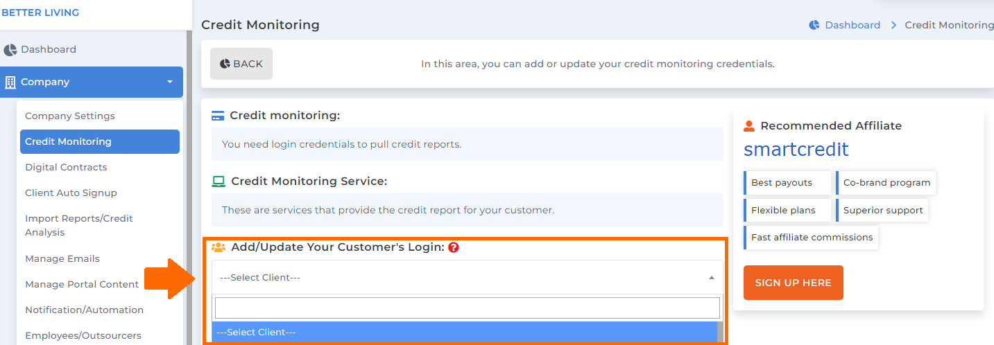 Client Dispute Manager Software Credit Monitoring Feature