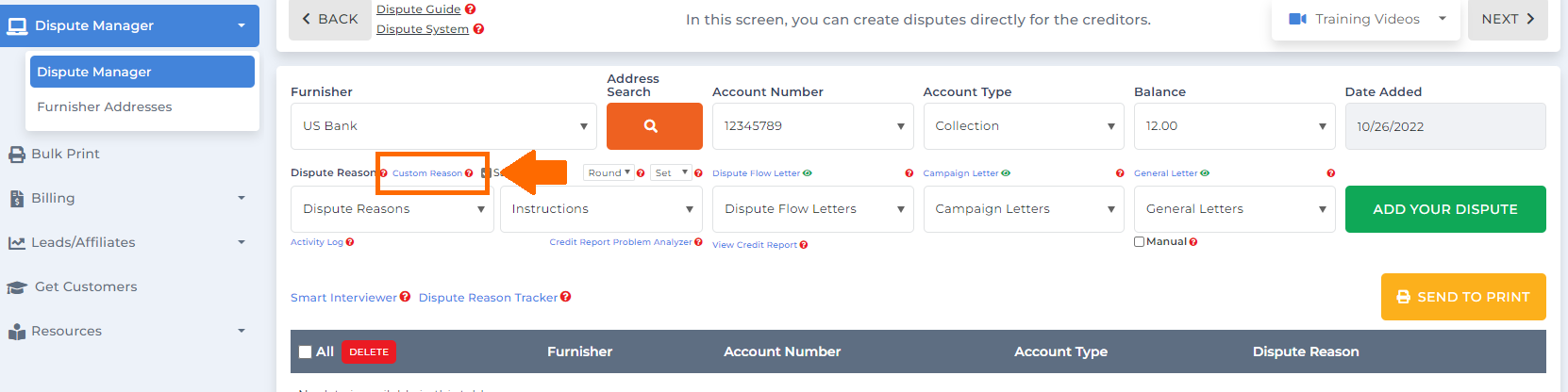 Client Dispute Manager Software: Dispute Letters For Collectors