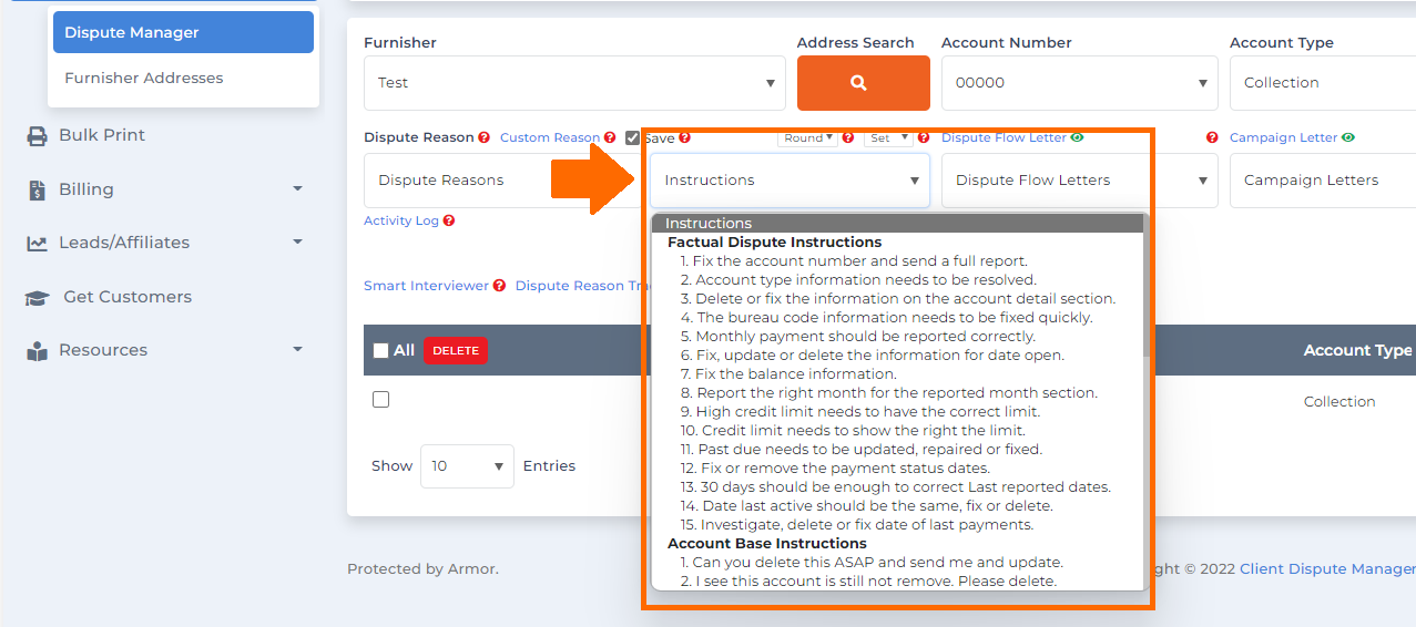 Client Dispute Manager Software | Dispute Letters for Creditors