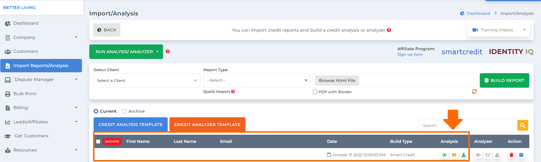 Client Dispute Manager Software : Build A Credit Analysis