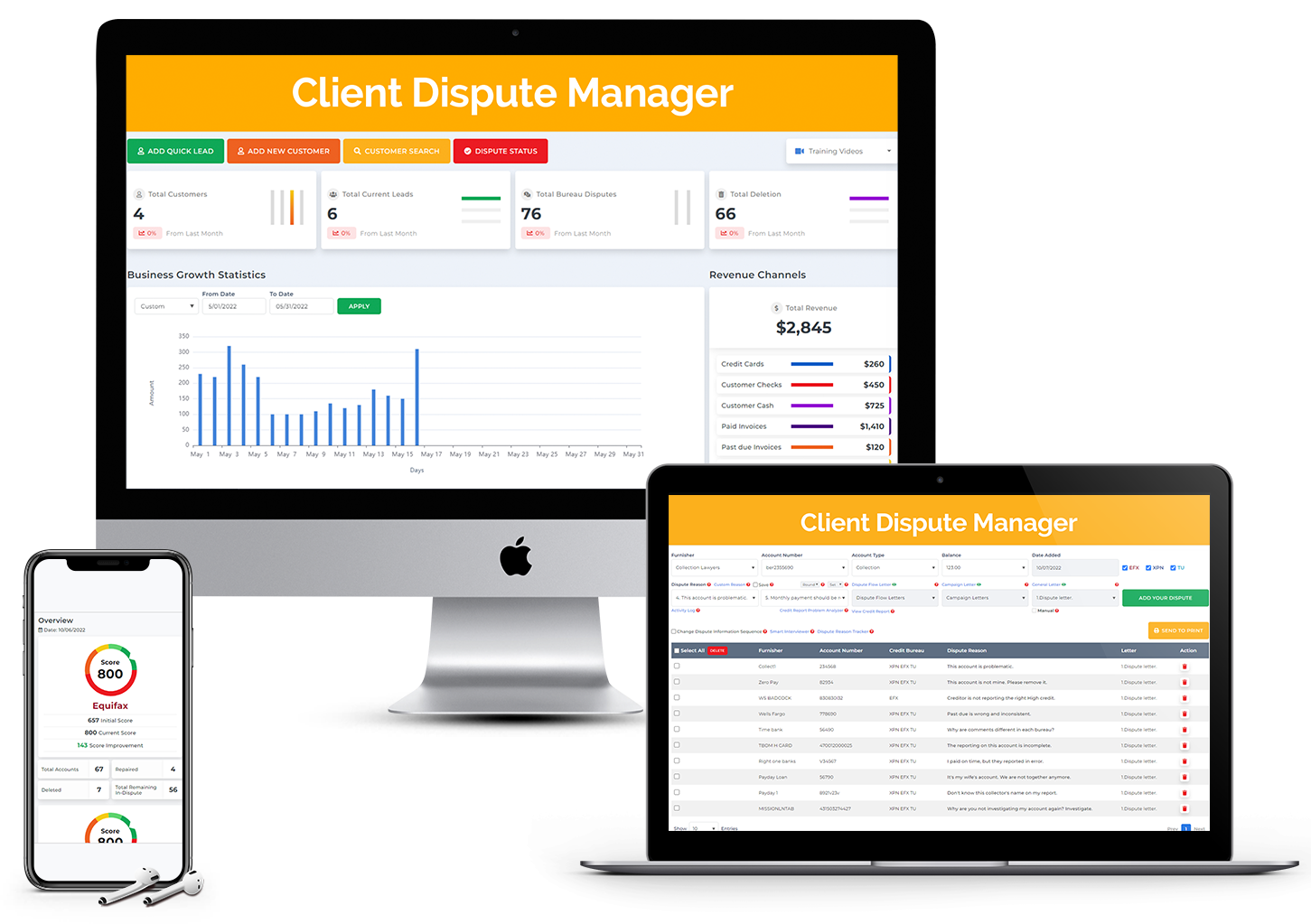 Platinum Plan - Client Dispute Manager Software