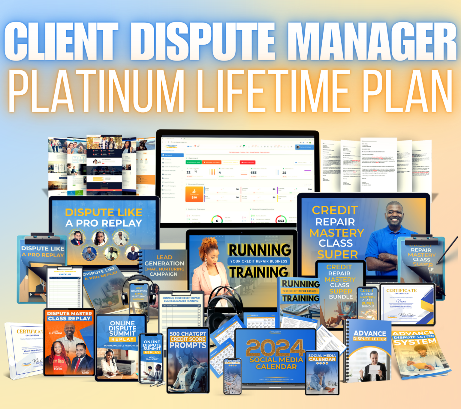 Platinum Plan - Client Dispute Manager Software