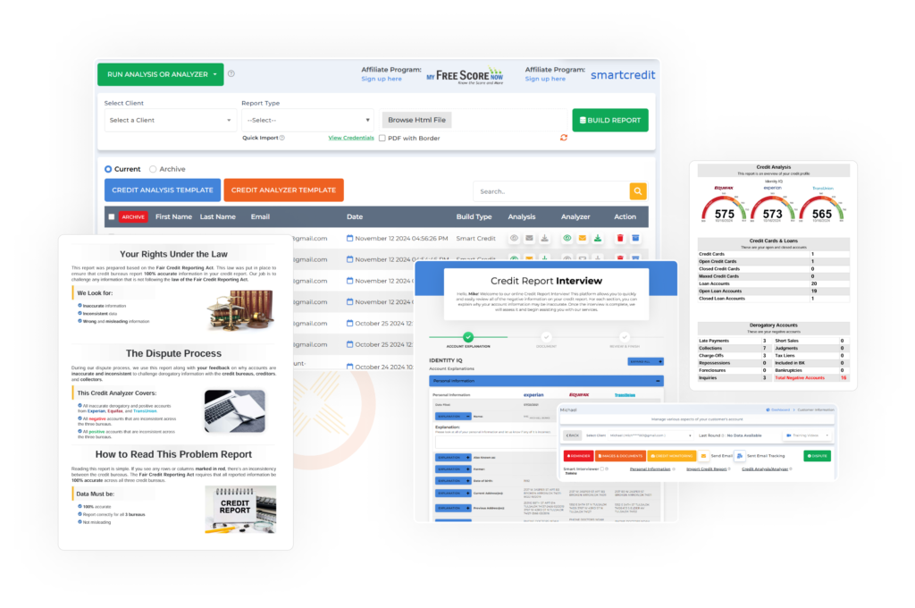 Credit Audits & Automations & Credit Report Analysis Tools